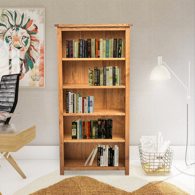Union Rustic Criollo 180cm H x 90cm W Manufactured Wood + Solid Wood Standard Bookcase | Wayfair ...
